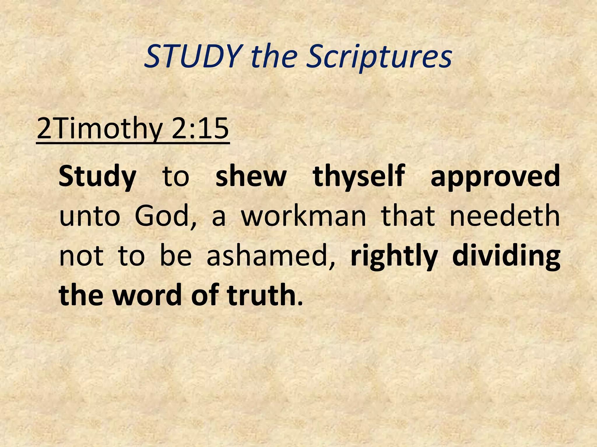 Basic Hermeneutics Lesson 1 | PPTX