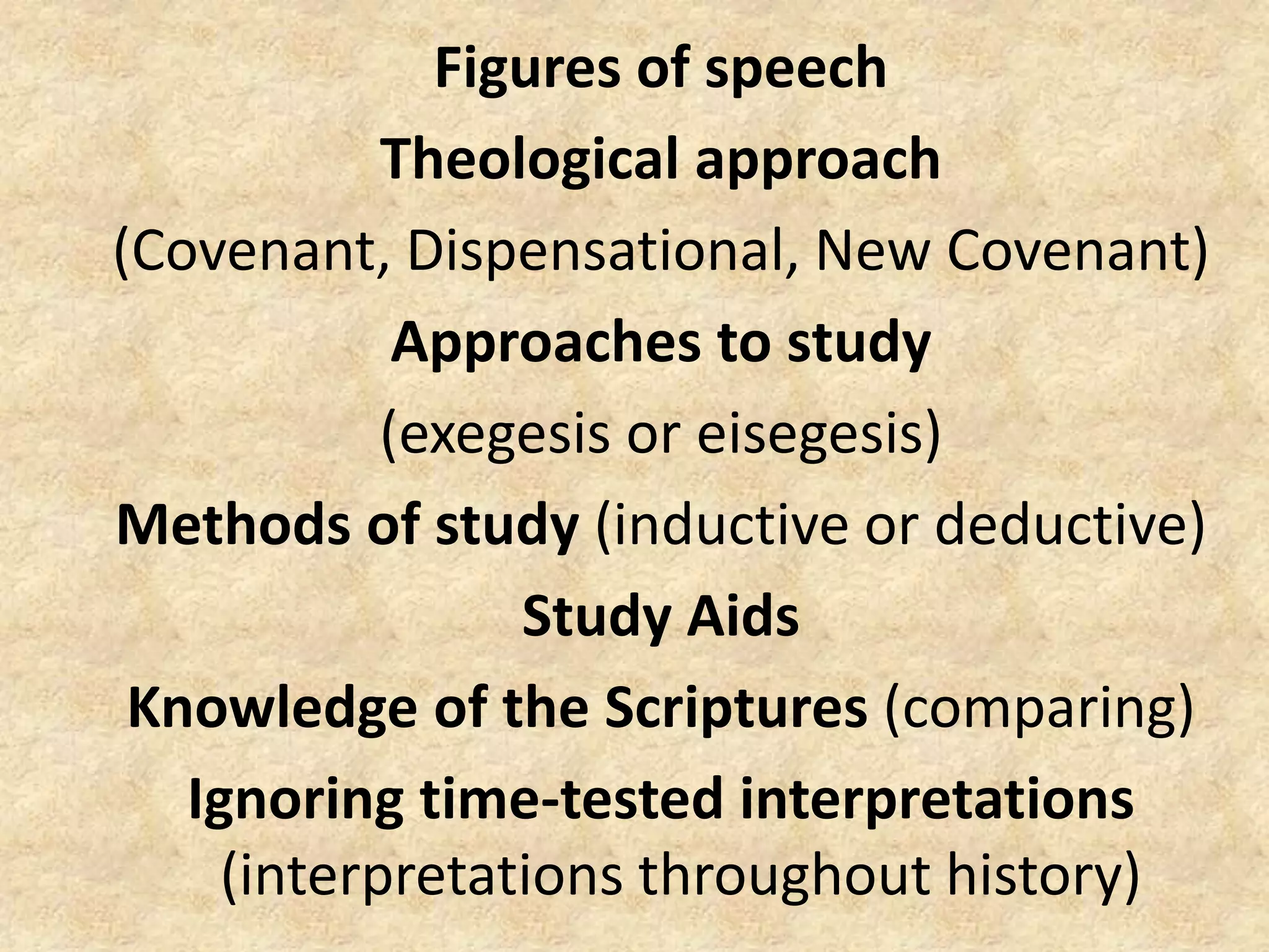 Basic Hermeneutics Lesson 1 | PPTX