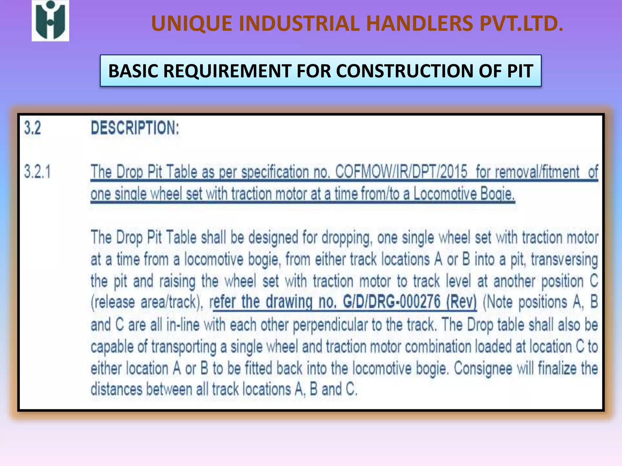 01. drop pit table august 2016 | PPTX
