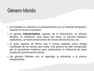 Géneros Periodísticos | PPTX