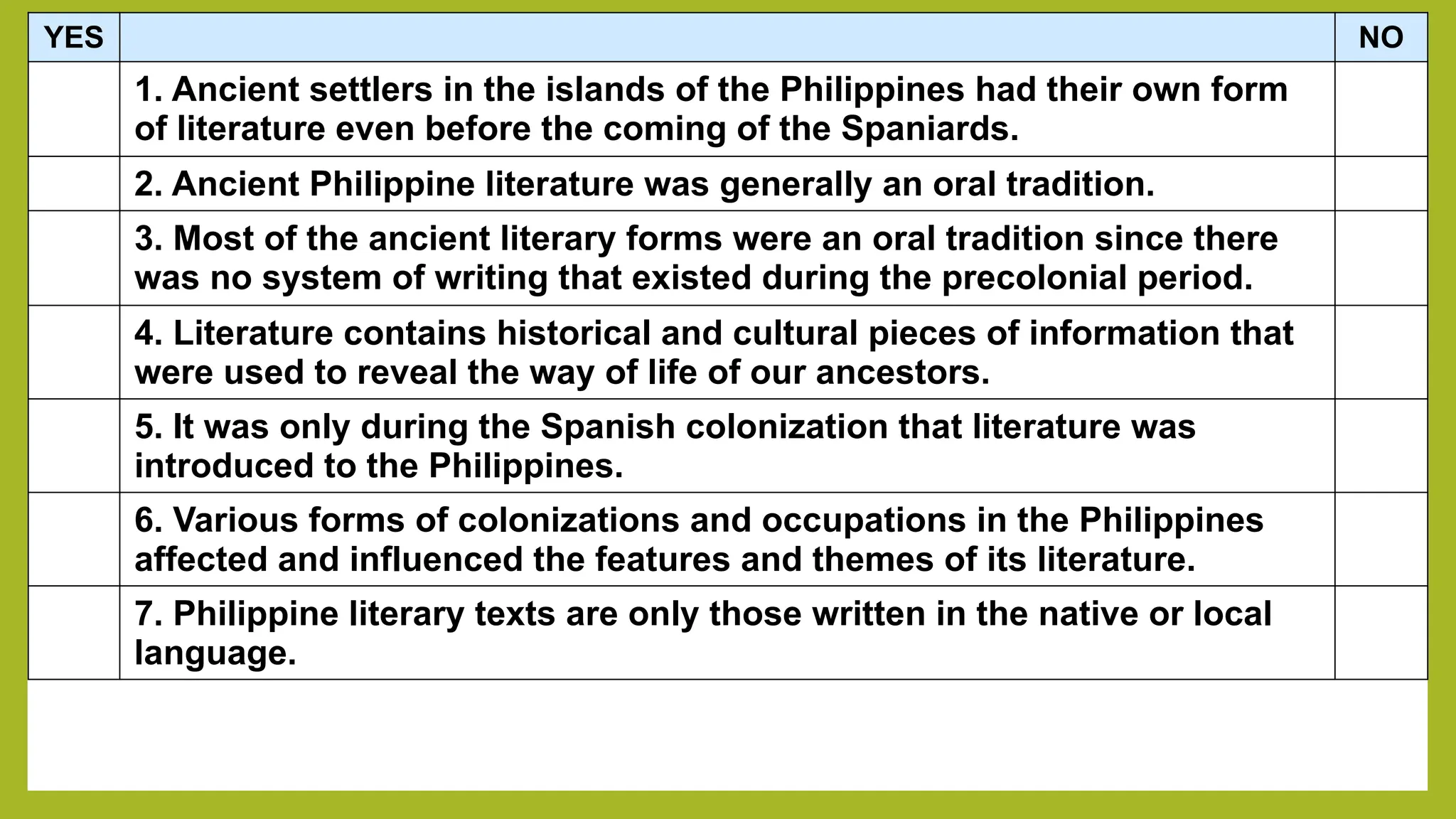 PRE-COLONIAL LITERATURE OF THE PHILIPPINES | PPT