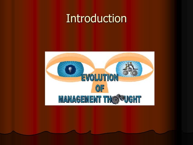1 history & evolution of management thought | PPT