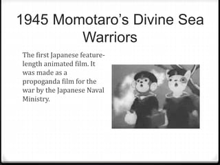 1) history of animation timeline | PPTX