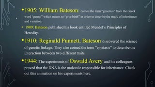 History of genetics | PPTX