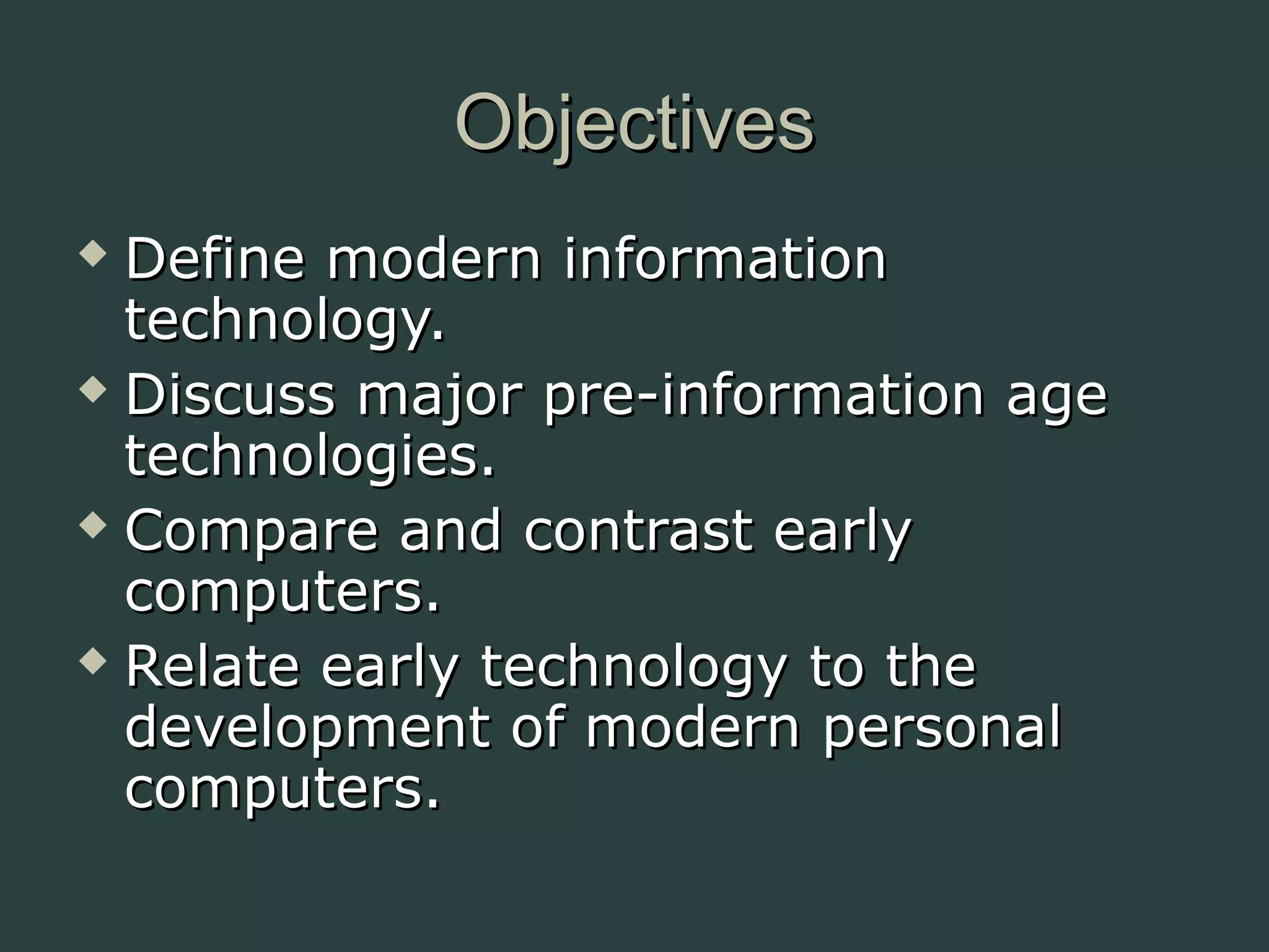 1 history of information technology | PPT