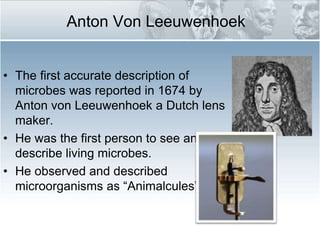 1 history of microbiology | PPTX