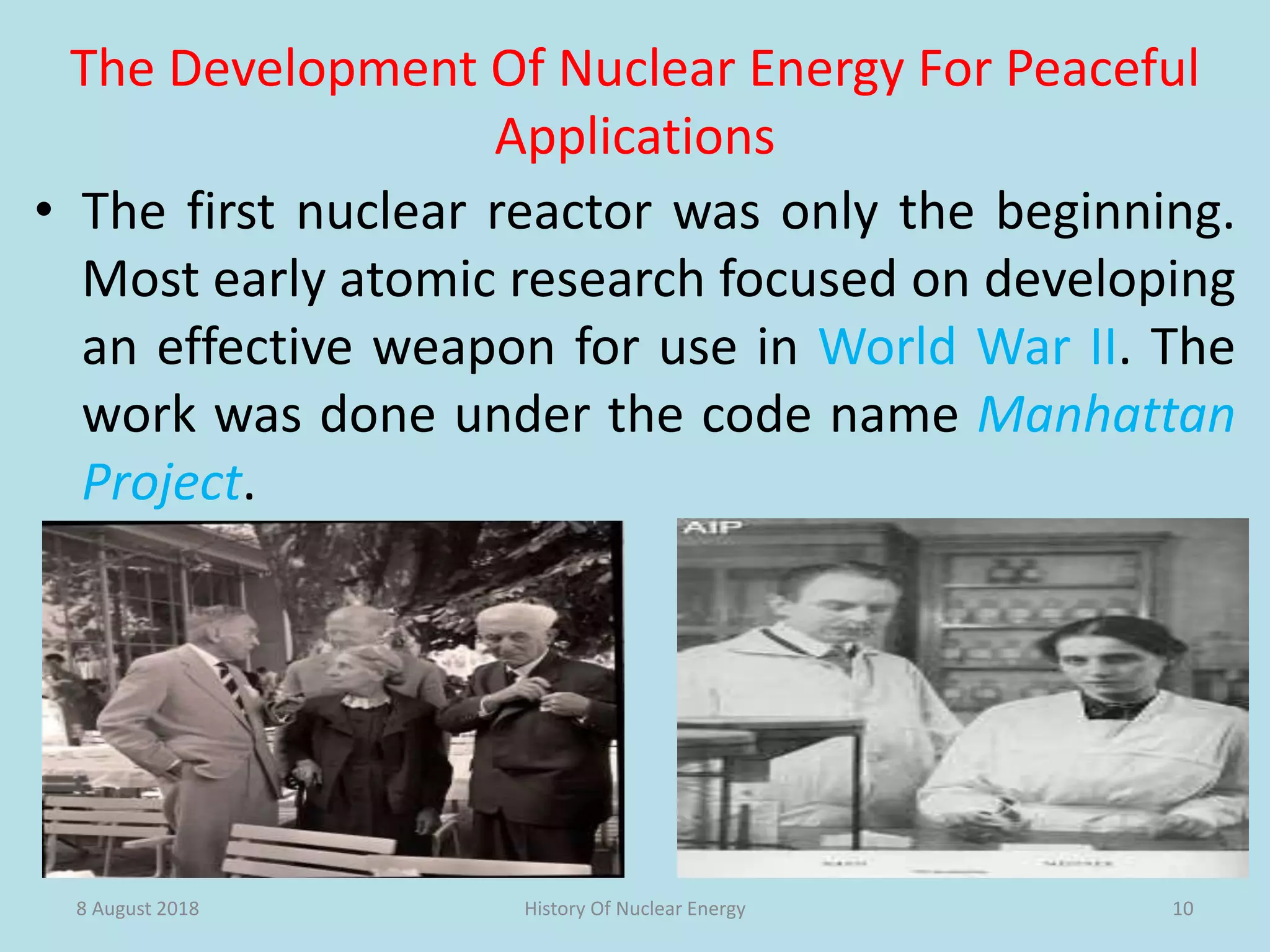 History Of Nuclear Energy | PPTX