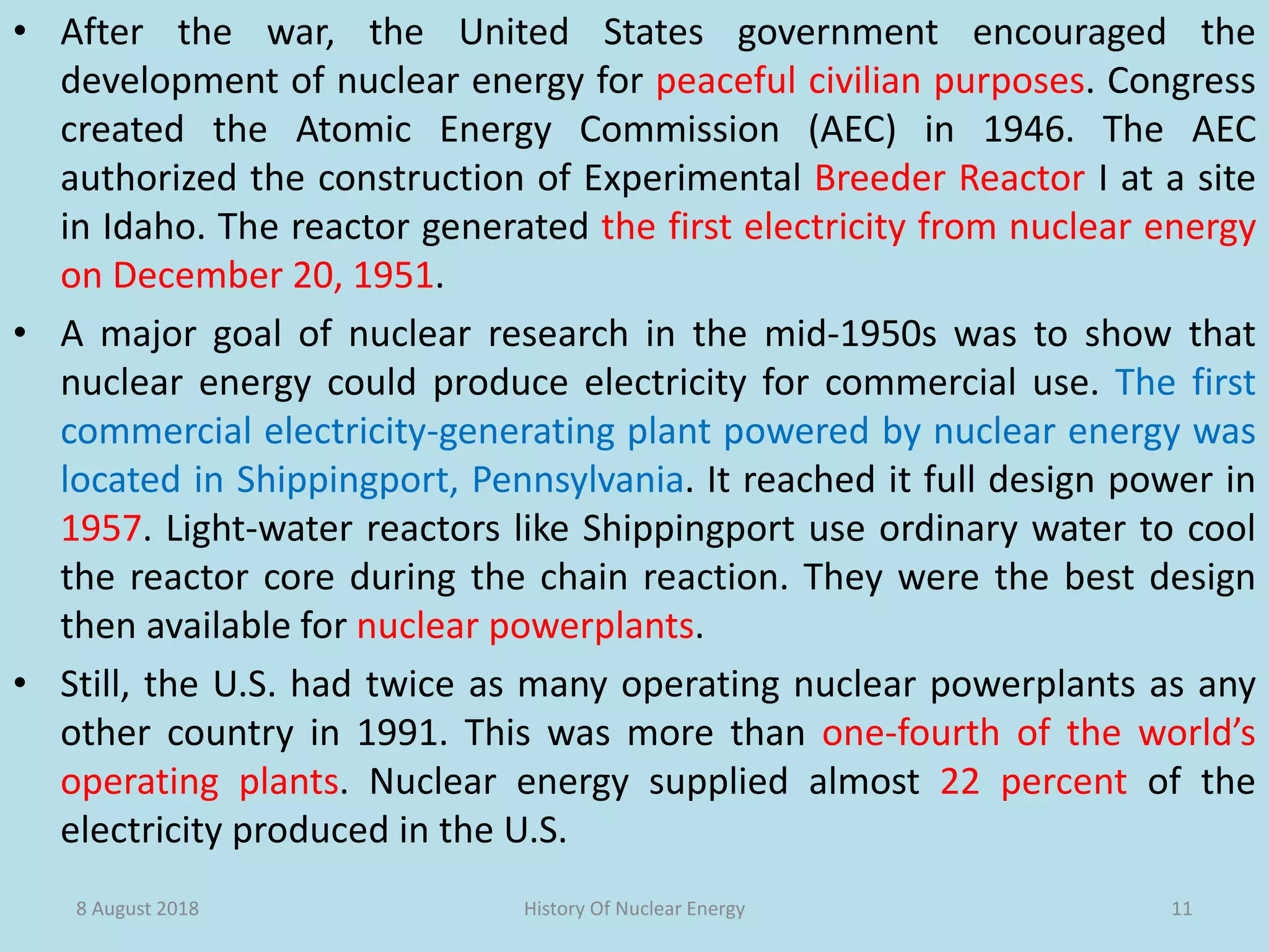 History Of Nuclear Energy | PPTX