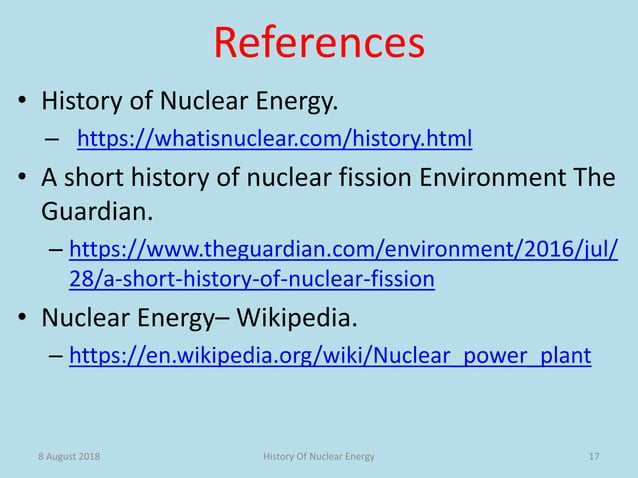 History Of Nuclear Energy | PPTX