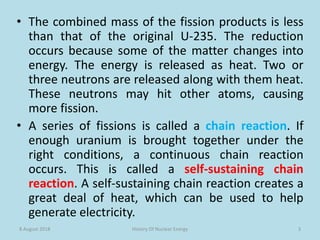 History Of Nuclear Energy | PPTX