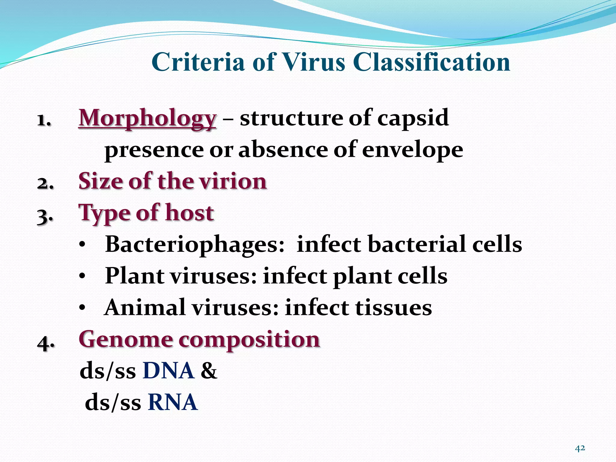 Virology, History, classification, Nomenclature_Baltimore_ICTV | PPT