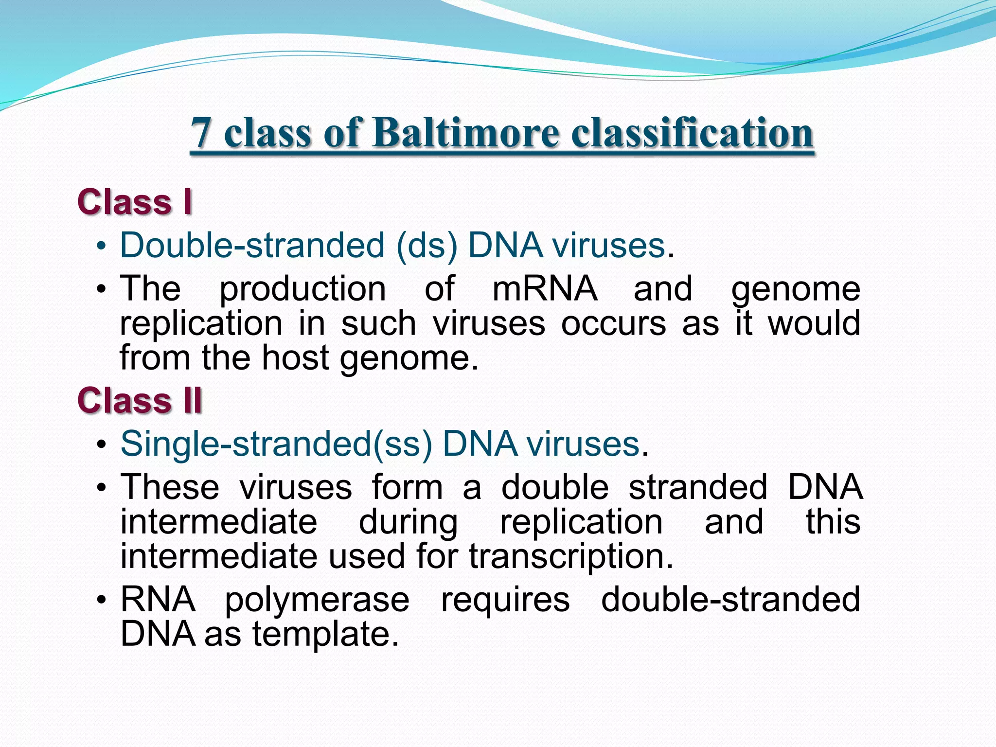 Virology, History, classification, Nomenclature_Baltimore_ICTV | PPTX