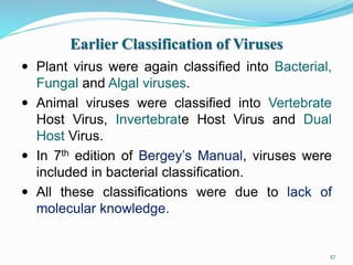 Virology, History, classification, Nomenclature_Baltimore_ICTV | PPTX