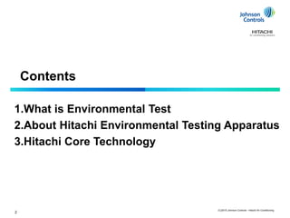 hitachi environmental Testing Chamber explanation denkei | PDF