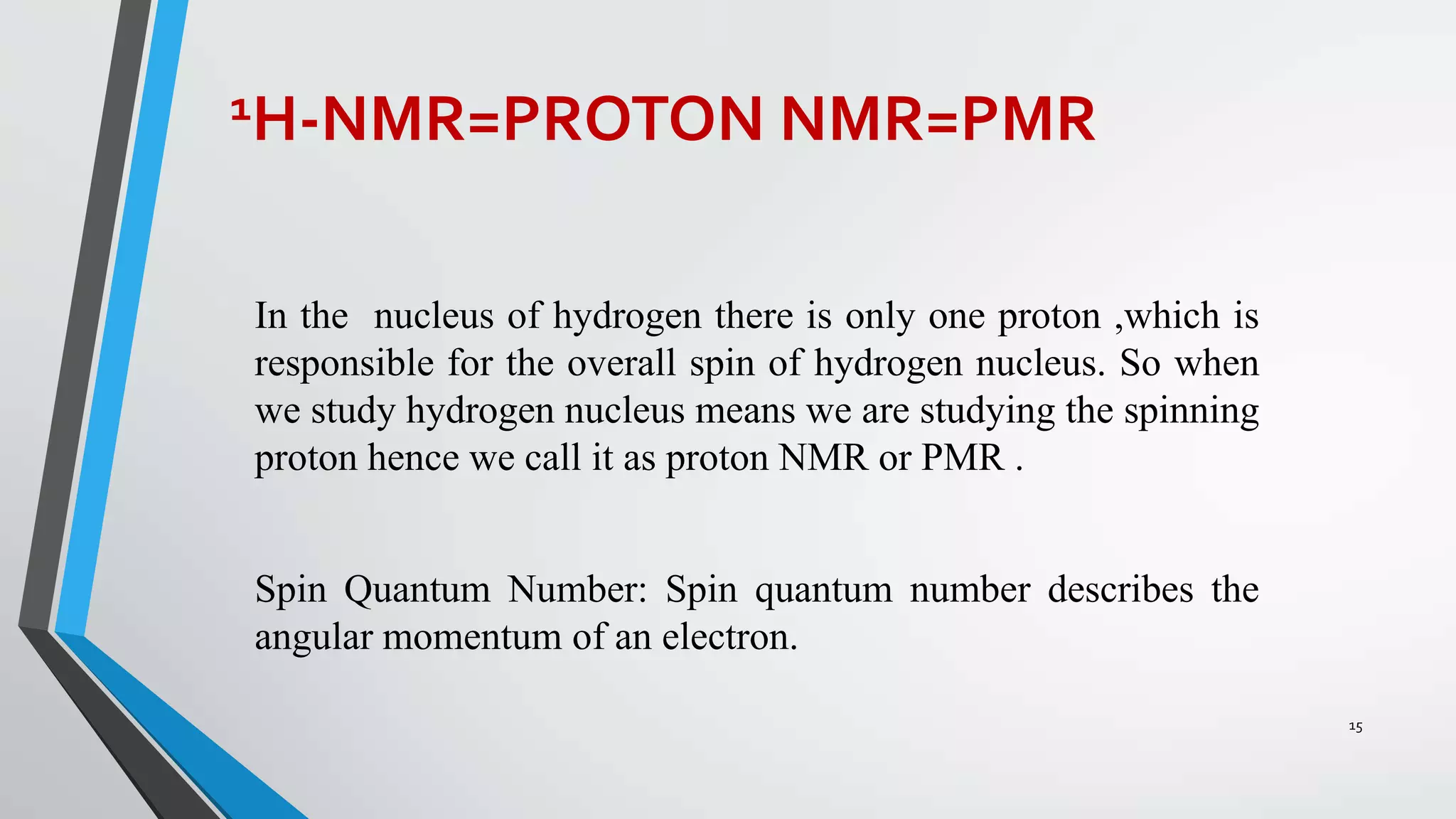 Structural elucidation by NMR(1HNMR) | PPTX