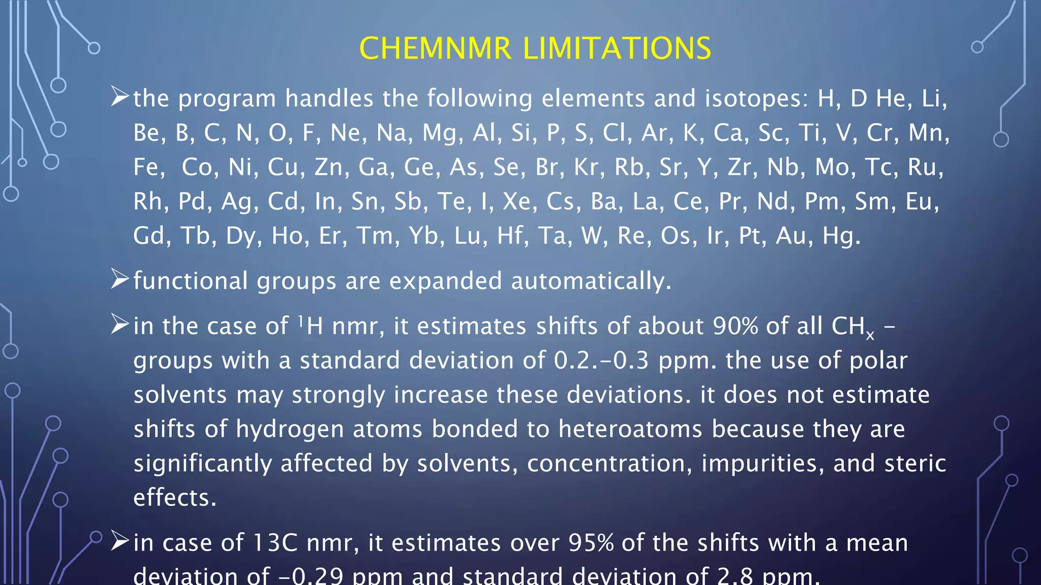1 h nmr spectrum using chemdraw | PPTX