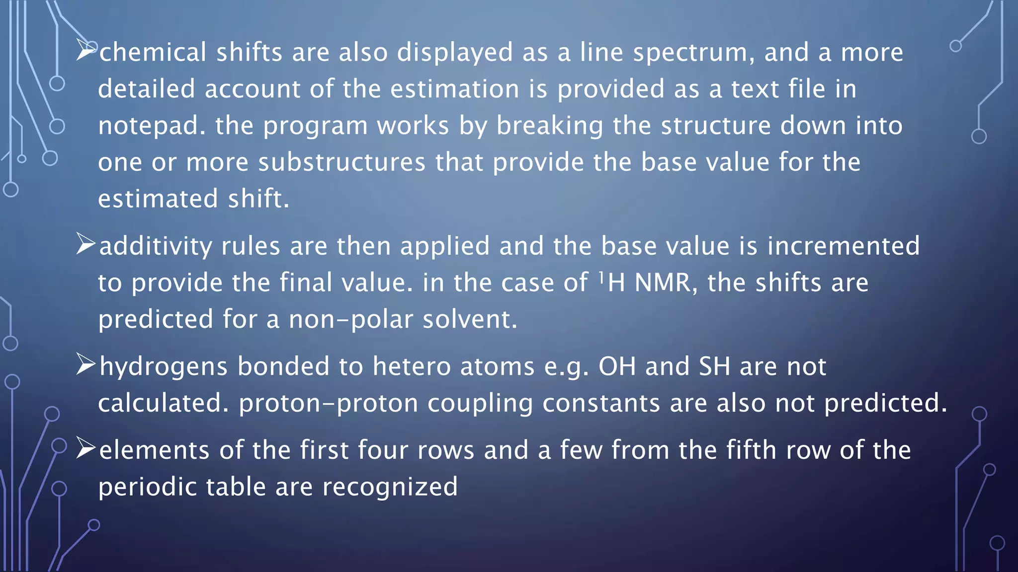 1 h nmr spectrum using chemdraw | PPTX