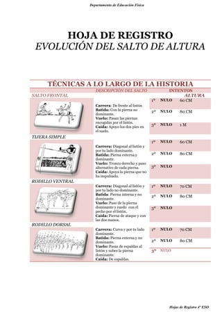 1 hojas de registro atletismo y olimpismo | DOCX