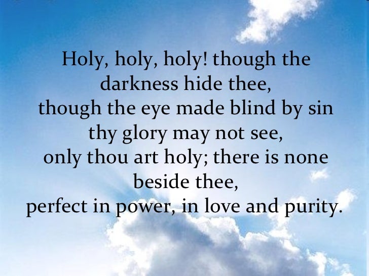 1. Holy, Holy, Holy