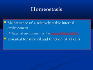 homeostais and body_fluid | PPT