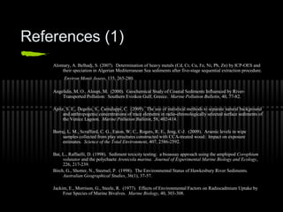 Trace Metals in Tidal Creeks Sediments: The Effects of Anthropogenic ...