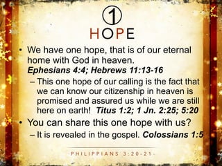 1 Hope | PPT