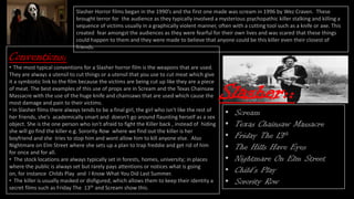 1 horror sub genre [repaired] | PPT