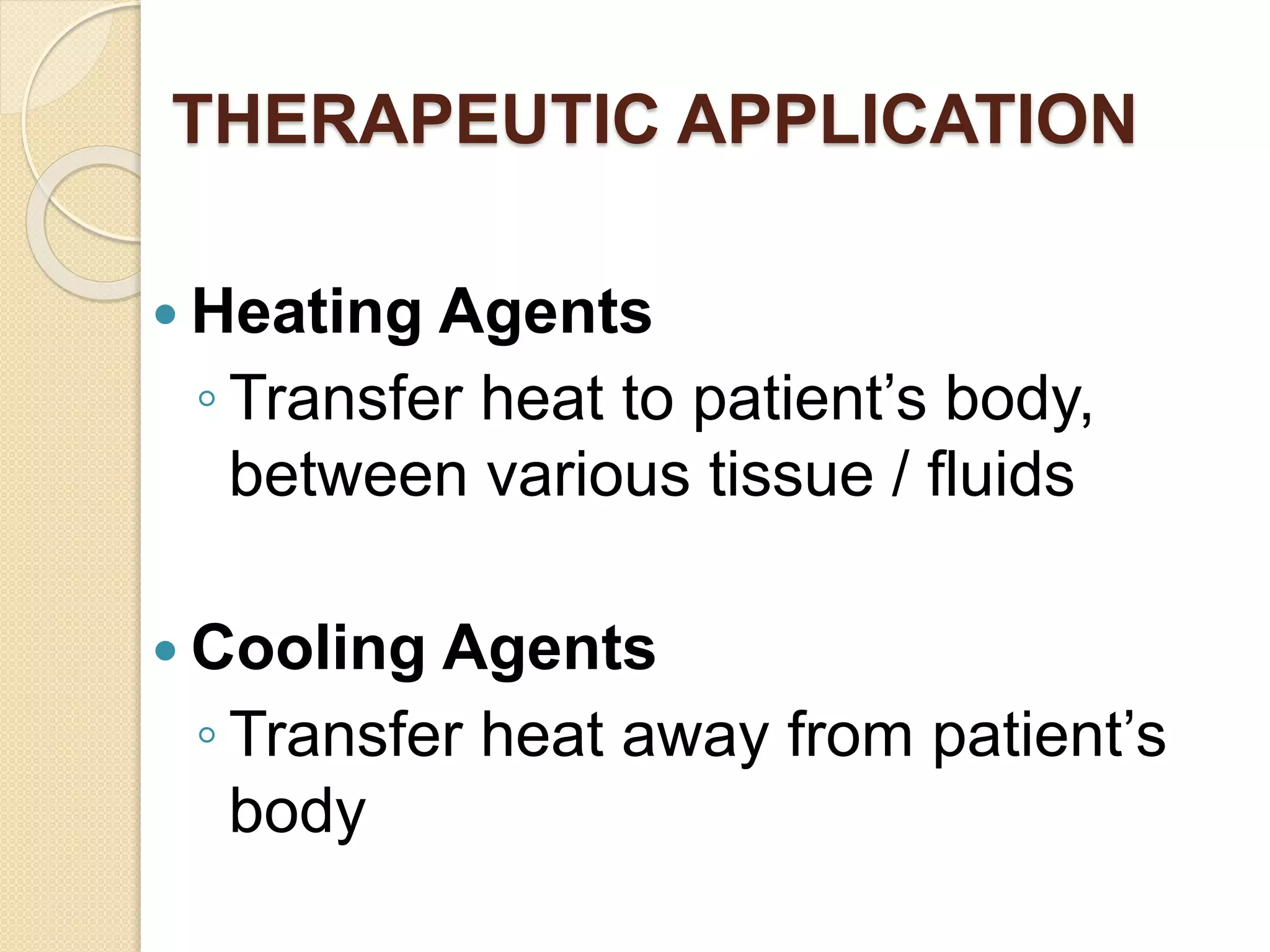 Hot & Cold Application | PPTX