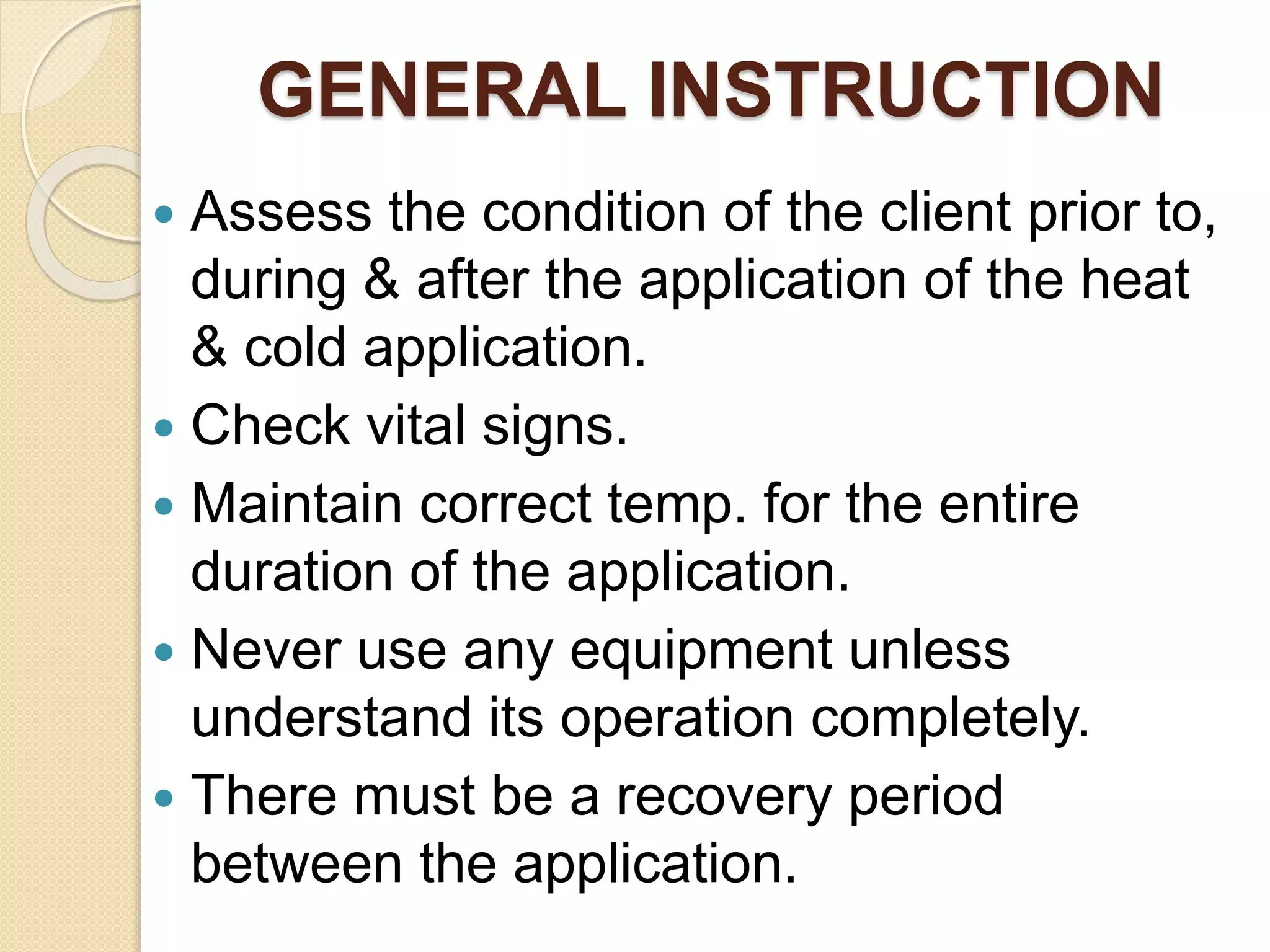 Hot & Cold Application | PPTX