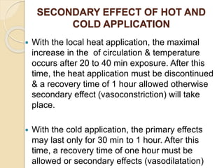 Hot & Cold Application | PPTX