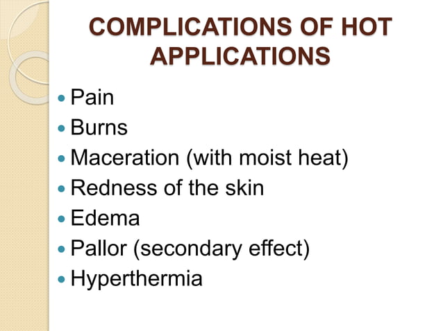 Hot & Cold Application | PPTX | First Aid | Injuries