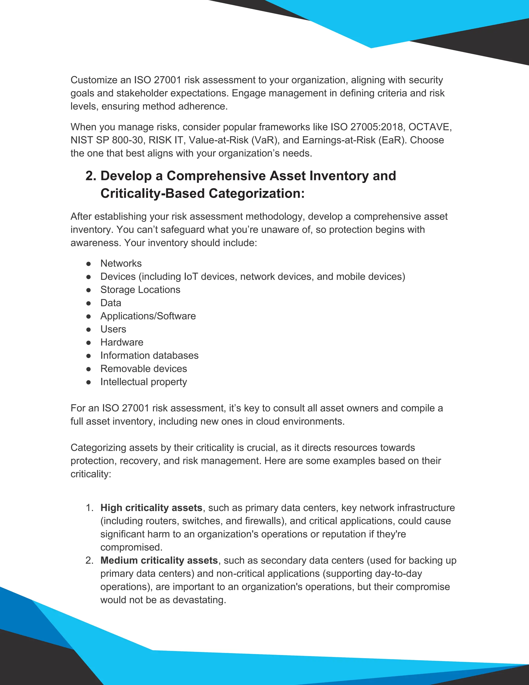 How to Conduct an ISO 27001 Risk Assessment That Works | PDF