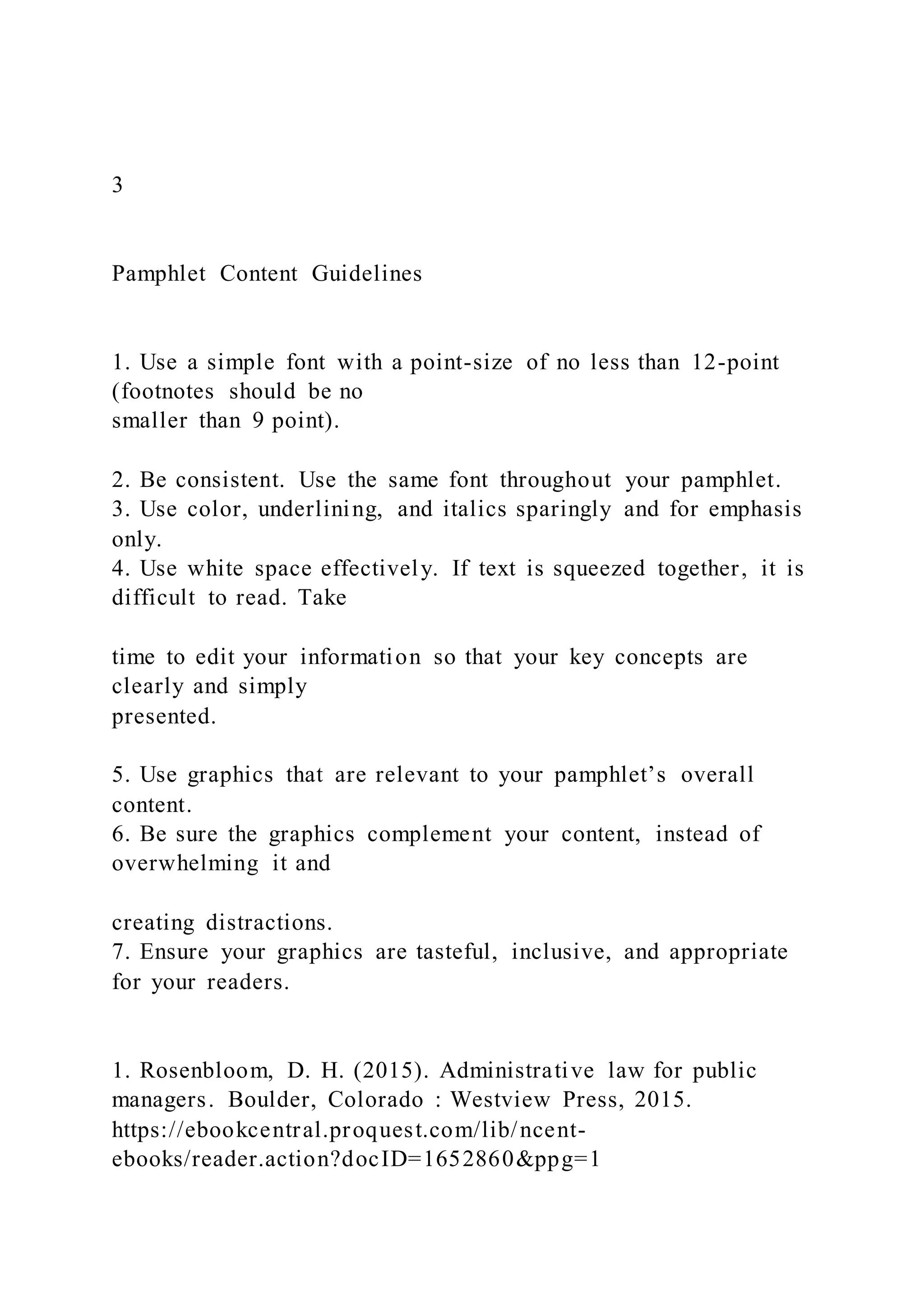 1 How to Prepare a Pamphlet A pamphlet is a format | DOCX