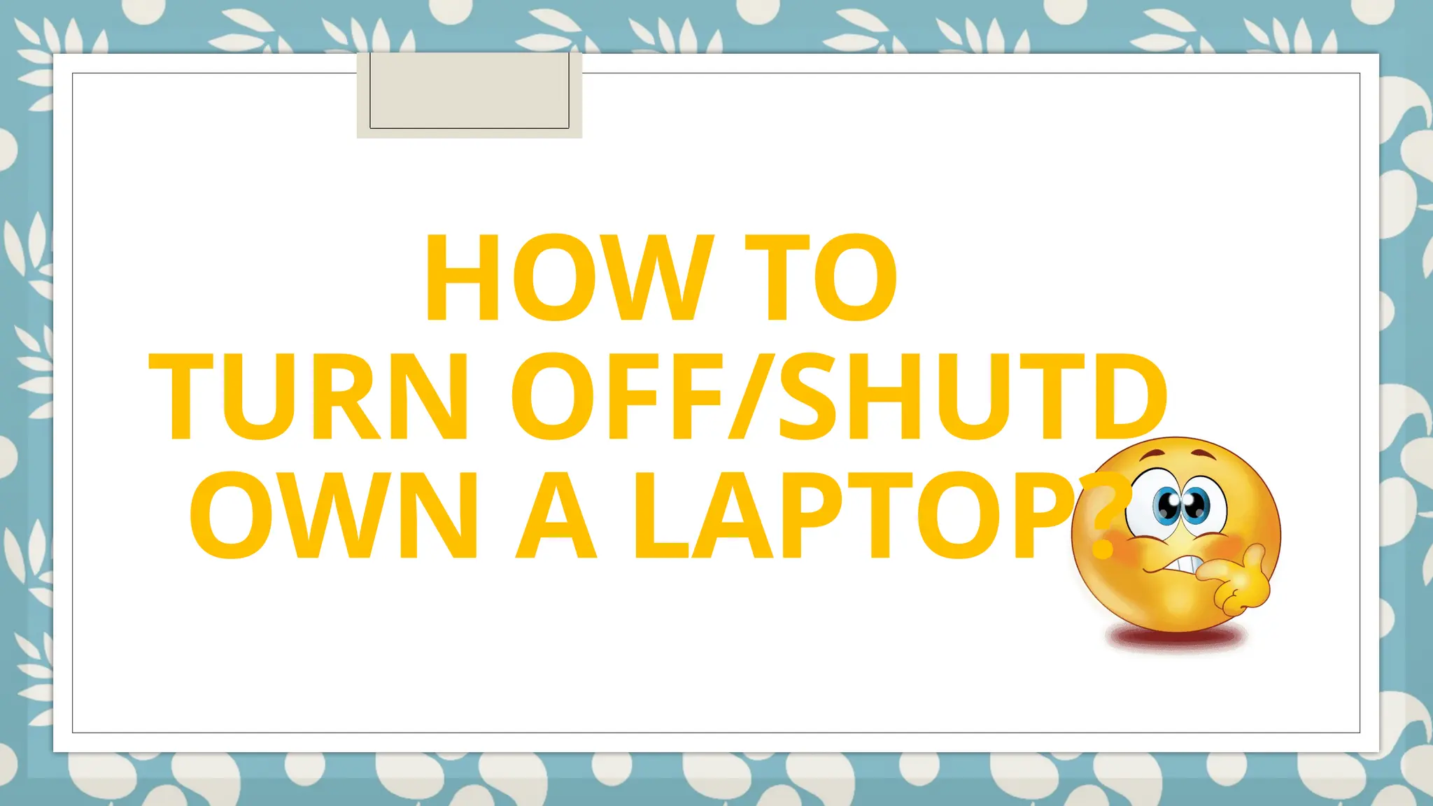 HOW TO TURN ON AND OFF desktop (Basic ).pptx