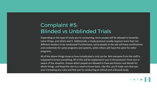 Most Common Clinical Research Site Worries and Complaints | PPT