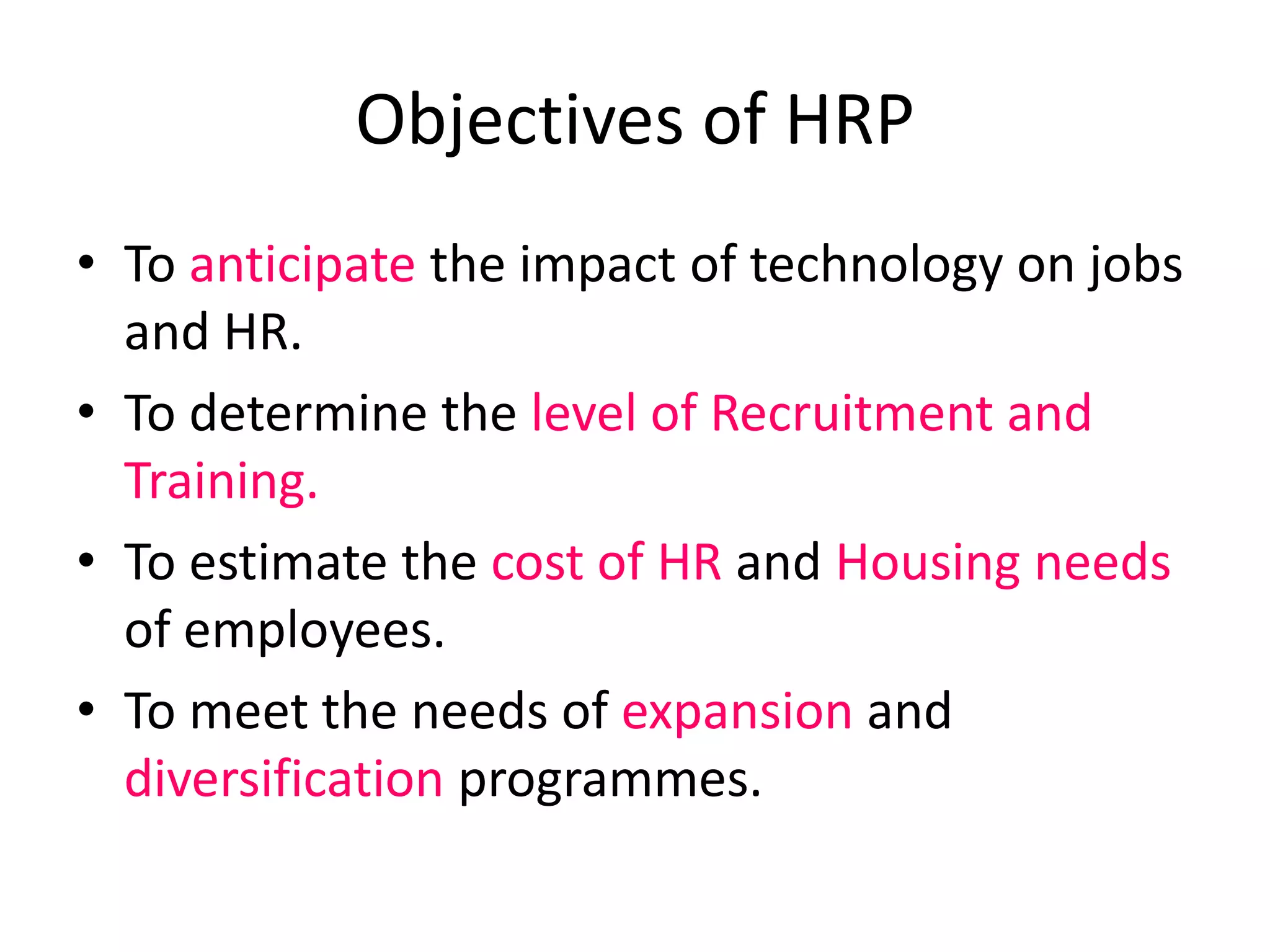 hrp concept and objective | PPTX