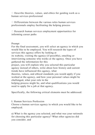 1 HSE 101 Final Project Guidelines and Rubric .docx