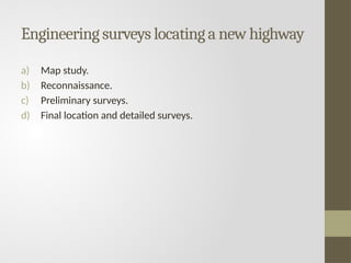 Introduction to Highway Engineering - Civil Engineering | PPTX