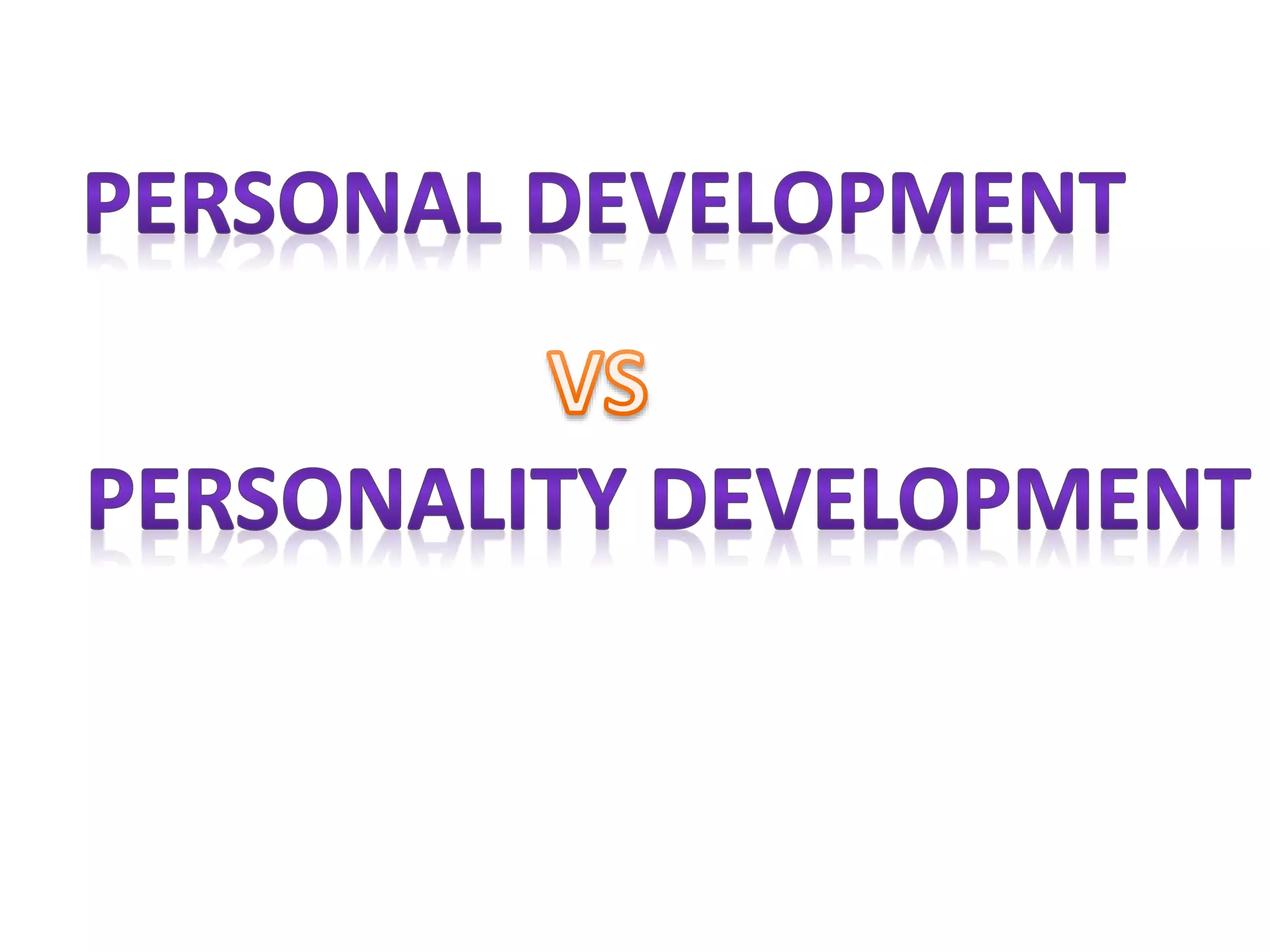 human and personal development | PPTX