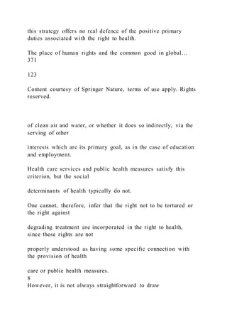 1 Human Dignity I. Respect For the Human Person | DOCX