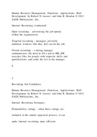 1Human Resource Management Functions, Applications, Skil | PDF