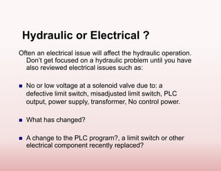 1 hydraulic troubleshooting | PPT