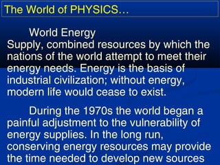 1i physics (energy) | PPT