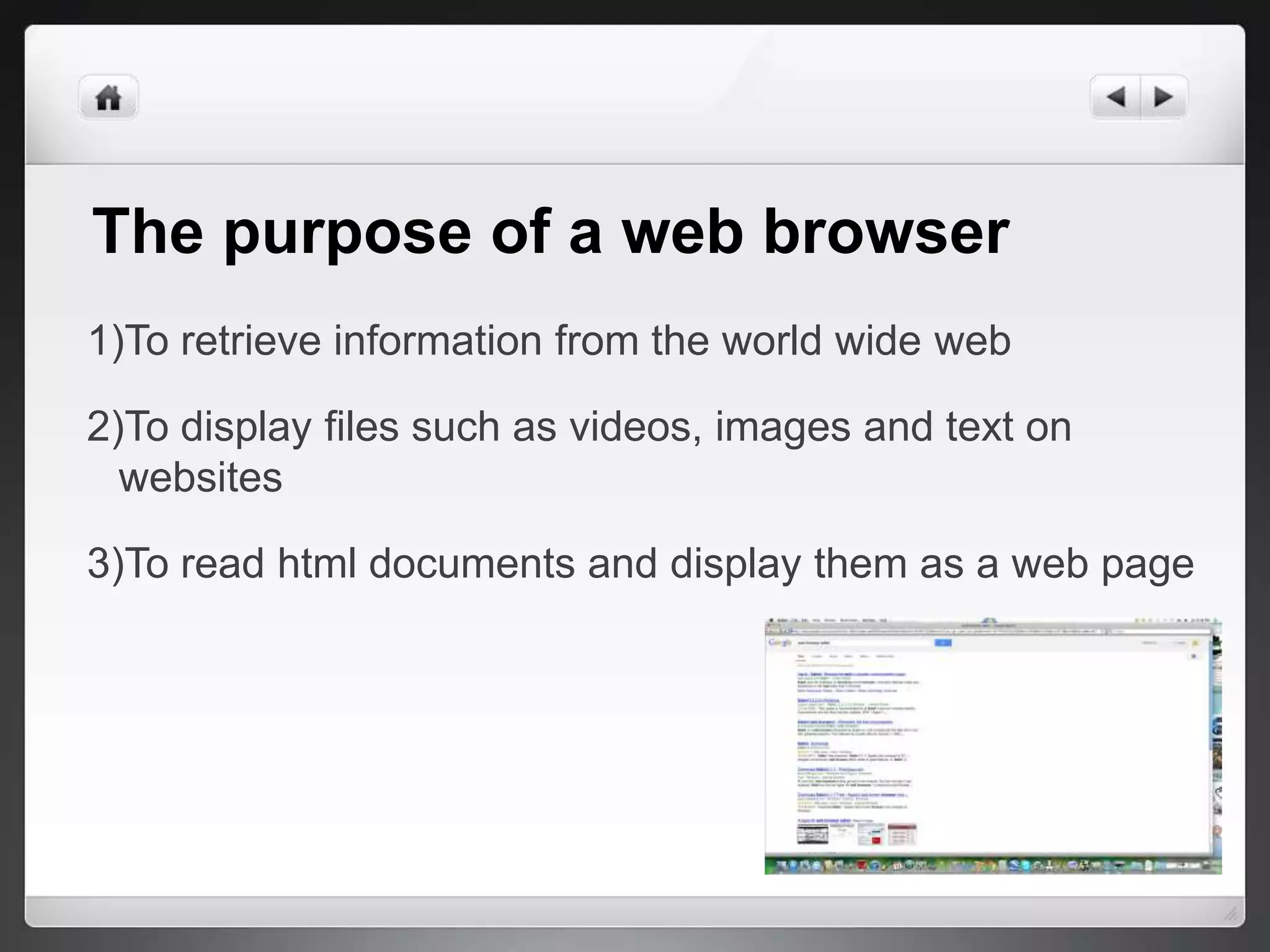 Uploading, Downloading And Web Browsers | PPT