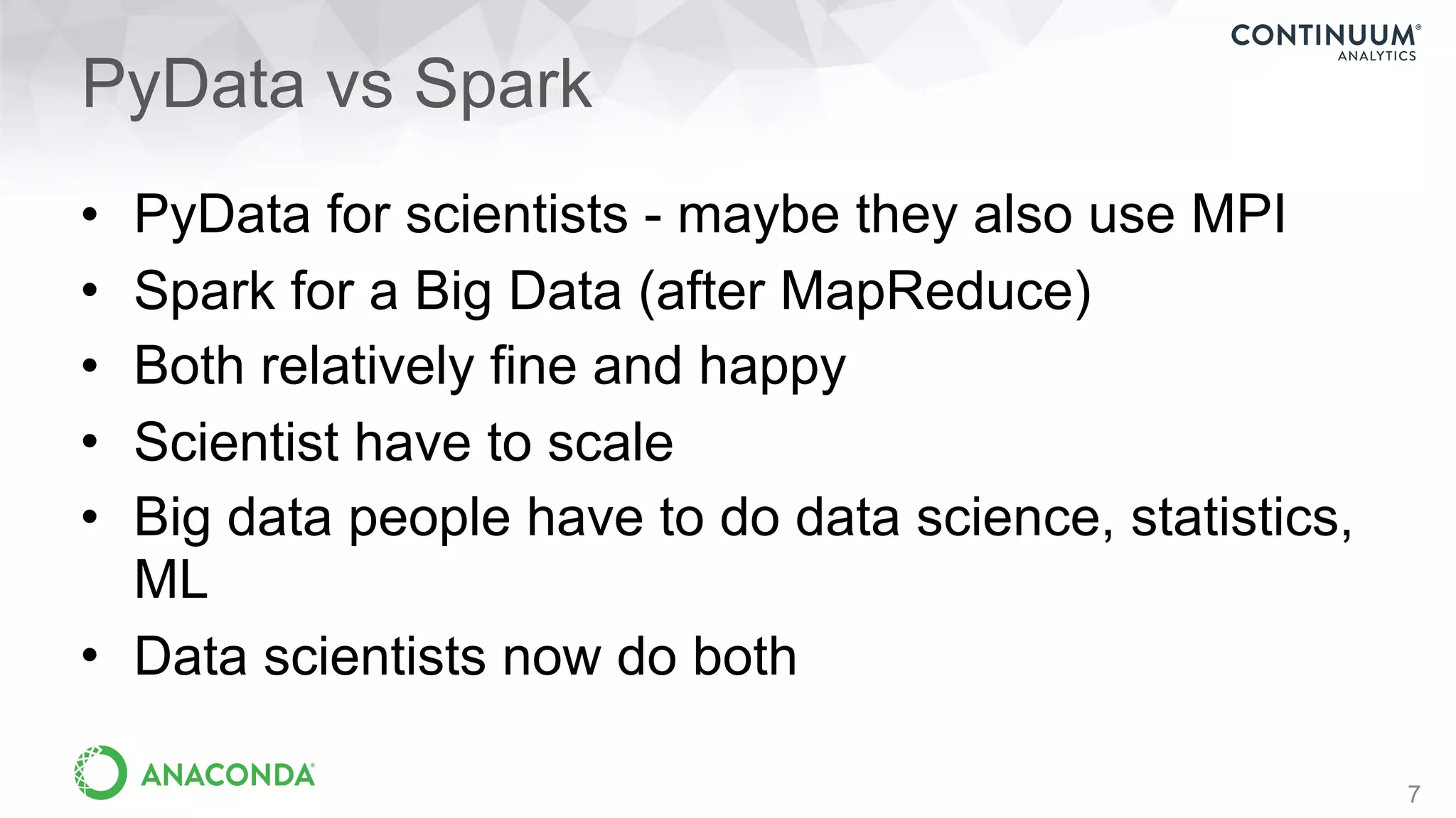 Connecting Python To The Spark Ecosystem | PDF