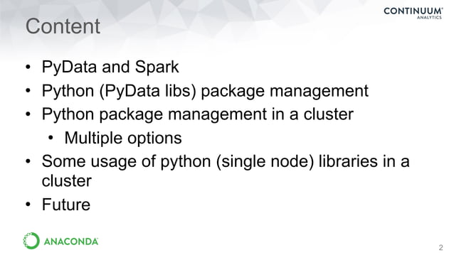 Connecting Python To The Spark Ecosystem | PDF