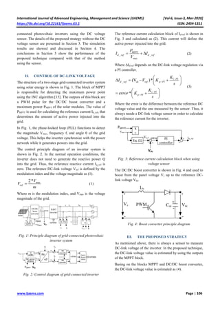 Sensor-less DC-Voltage Control for Grid-Connected Inverters | PDF
