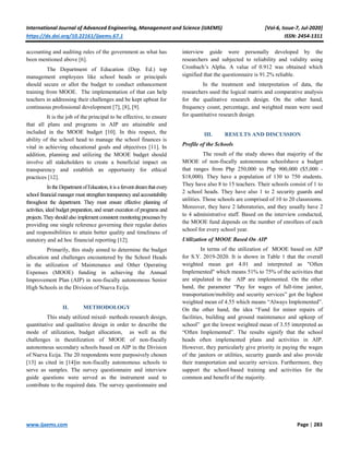 Utilization of Maintenance and other Operating Expenses (MOOE) of Non ...