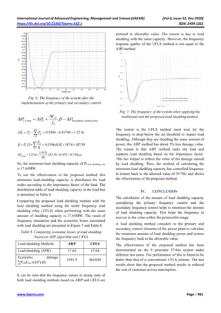 Load shedding in power system considering the generator control and AHP algorithm | PDF ...