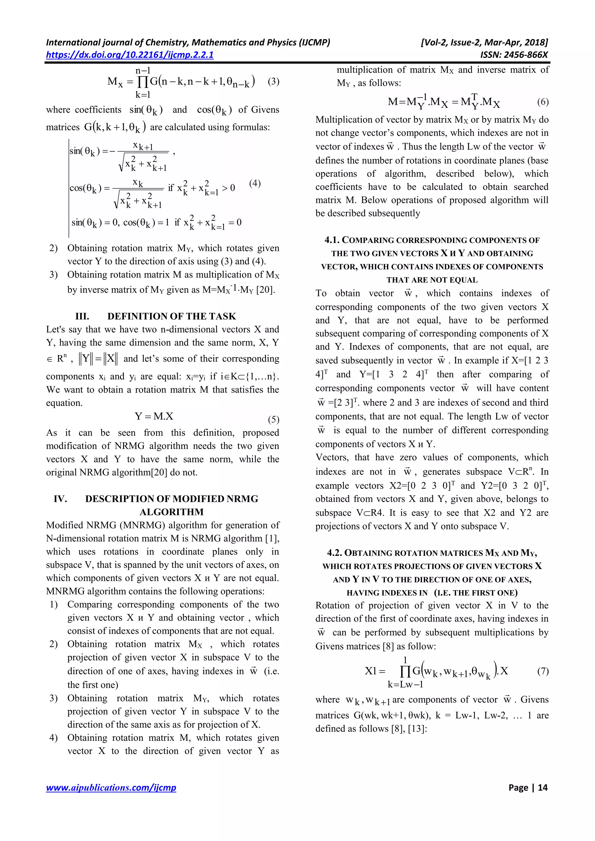 One Modification which Increases Performance of N-Dimensional Rotation Matrix Generation ...